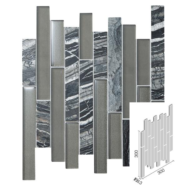 LIXIL マルモガラス 異形状平ネット張り DTL-R/MRG-2 / INAX タイル : eTile ヤフーショップ - 通販 - Yahoo!ショッピング