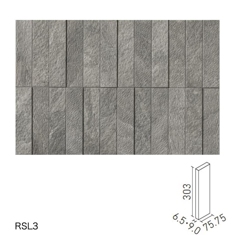 エコカラット リブスレート 303×75角平 ECP-375/RSL3 ダークグレー タイル(8ケース) エコカラットプラス / LIXIL INAX : eTile ヤフーショップ - 通販 ...