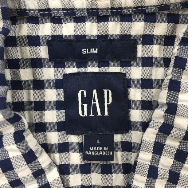 GAP（ギャップ） 2303F-252 メンズ ブルー シャツ L 半袖 ドット【送料一律！800円】 : ETN弐番館 - 通販 ...