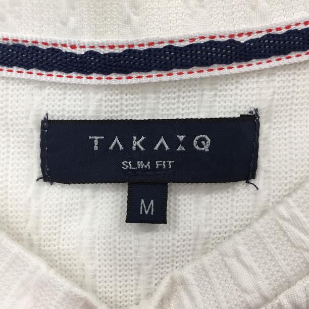 TAKA-Q（タカキュー） 2303F-270 メンズ TAKA:Q ホワイト 半袖Tシャツ M SLIM FIT【送料一律！800円 ...