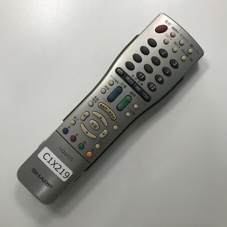 C1X219 【送料250円】 TV リモコン / シャープ SHARP GA417WJSA 動作確認済み★即発送★ テレビ : ETN弐番館 ...