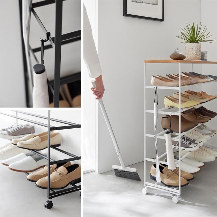 tower タワー 天板付きシューズラック 5段 キャスター付 [W90] 【メーカー直送】 : Etocelect Yahoo!ショッピング店 - 通販 - Yahoo!ショッピング