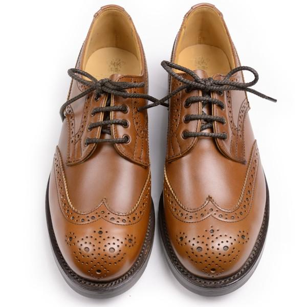 Tricker's トリッカーズ レディースコレクション L5679 「アン 」ウイングチップ短靴 ダービーシューズ ビーチナットアンティーク ...