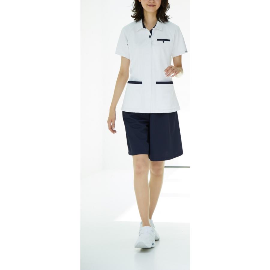 ナースウェア レディスシャツジャケット アプロンアパレル白衣 医療 半袖 ドクター 看護 介護 511-80ap : エトップストア - 通販 - Yahoo!ショッピング