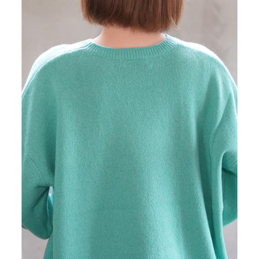 マリアプラス ヤクウール クルーネックニット Maglia Plus レディース