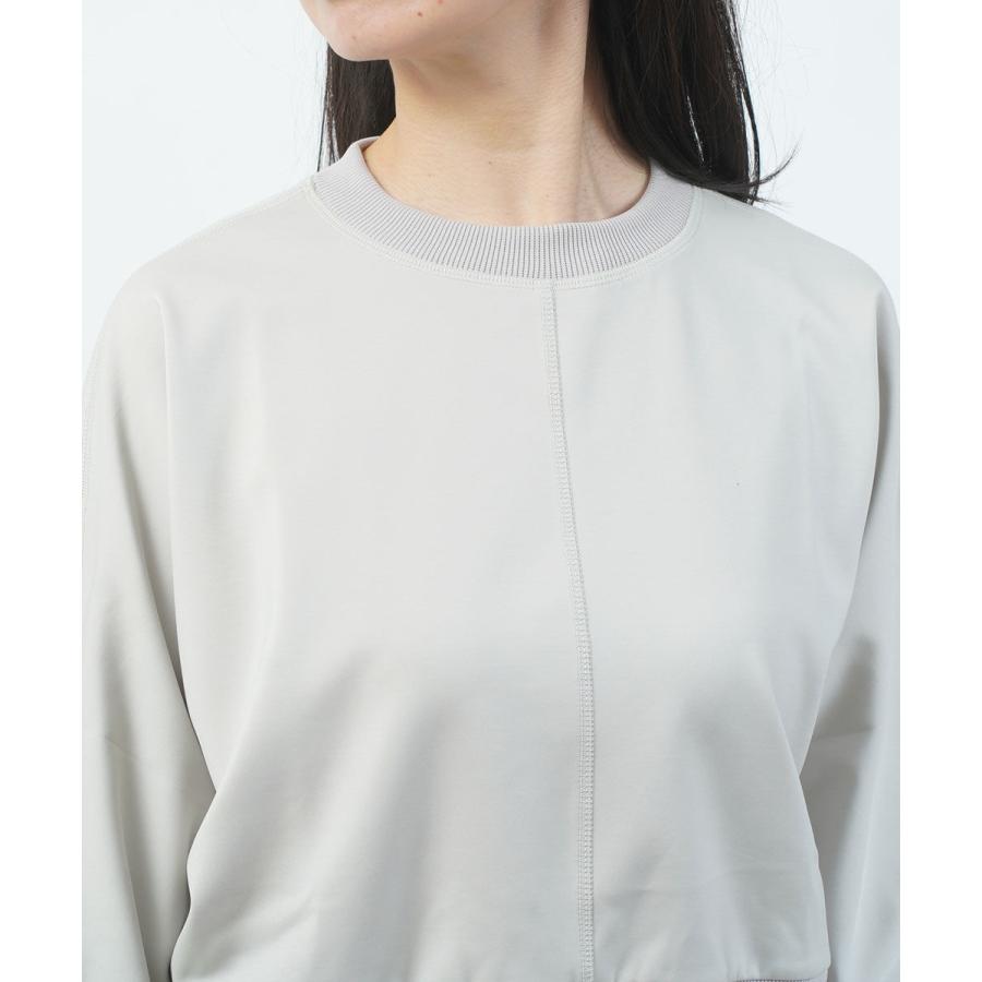 PUPULA（ププラ） ダブルジャージィ ネオ×リブ ドルマンプルオーバー