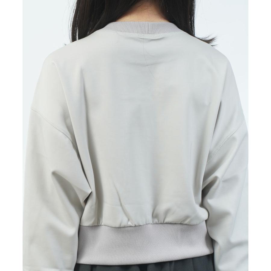 PUPULA（ププラ） ダブルジャージィ ネオ×リブ ドルマンプルオーバー