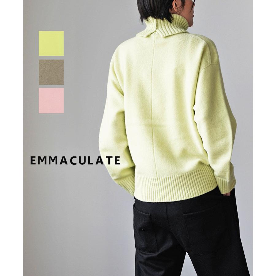 emmaculate（エマキュレイト） 7G天竺 ホールガーメント ニット タートルネックプルオーバー レディース 国内正規品 : etre!par bleu comme bleu - 通販 ...