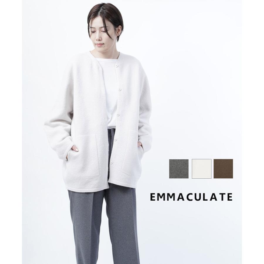 emmaculate エマキュレイト 8G ホールガーメント ポケット付きVネックカーディガン レディース 国内正規品 : etre!par bleu comme bleu - 通販 ...