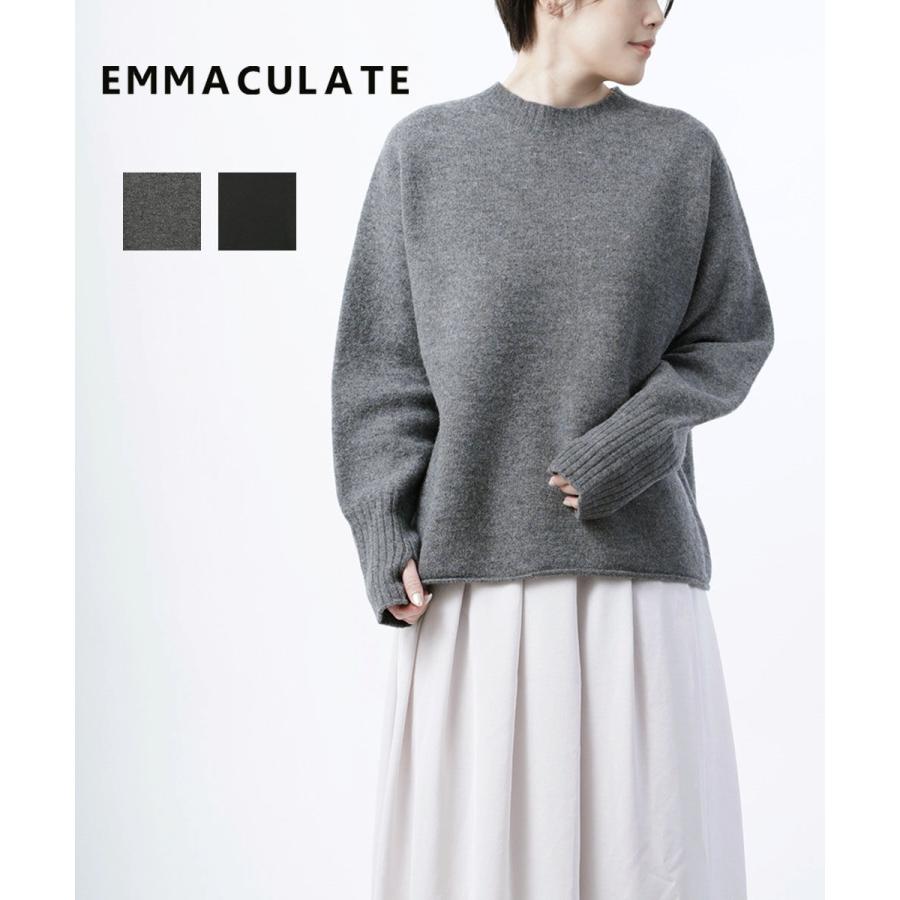 emmaculate エマキュレイト 8G 指穴付き ホールガーメント ポケット付きVネック強縮ニット レディース 国内正規品 : etre!par bleu comme bleu - 通販 ...