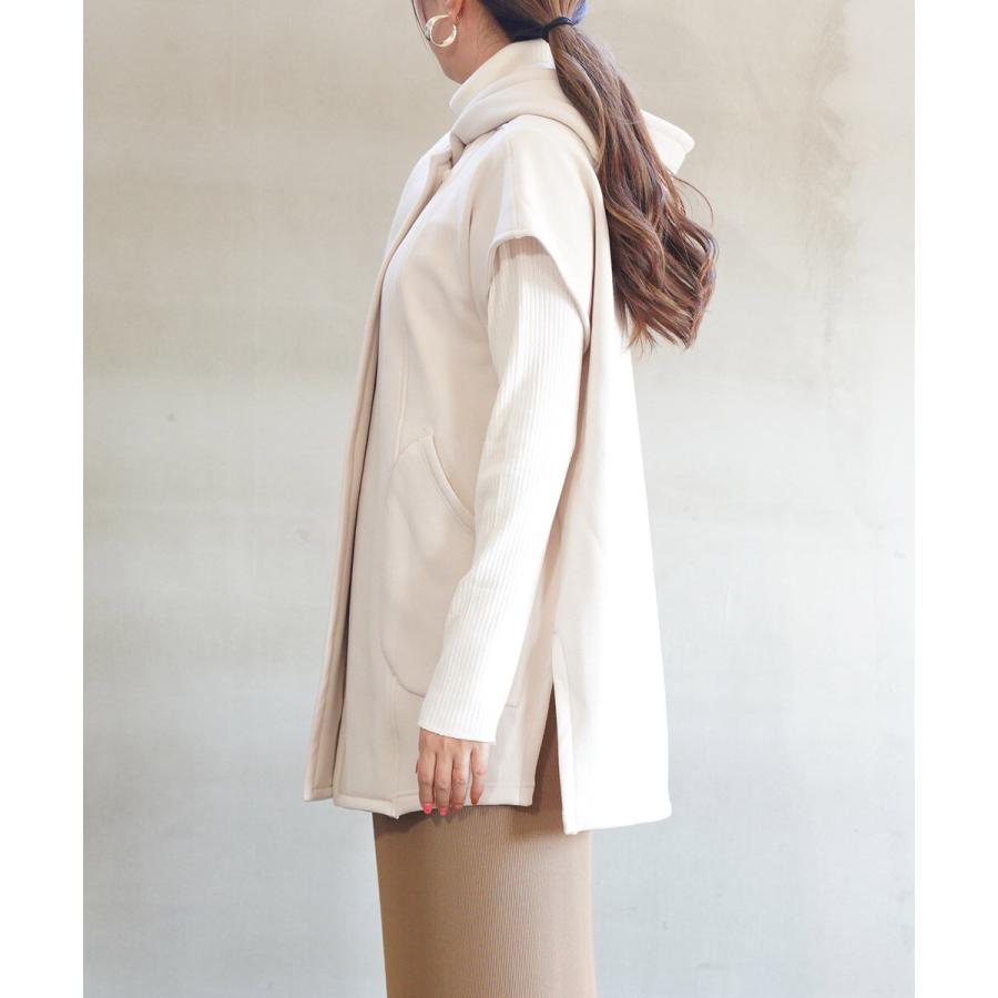 ププラ ロングステープルボンバーヒート フーディベスト コート PUPULA 359075 国内正規品 2025秋冬新作 送料無料 PUPULA（ププラ） ロングステープルボンバーヒート フーディベスト