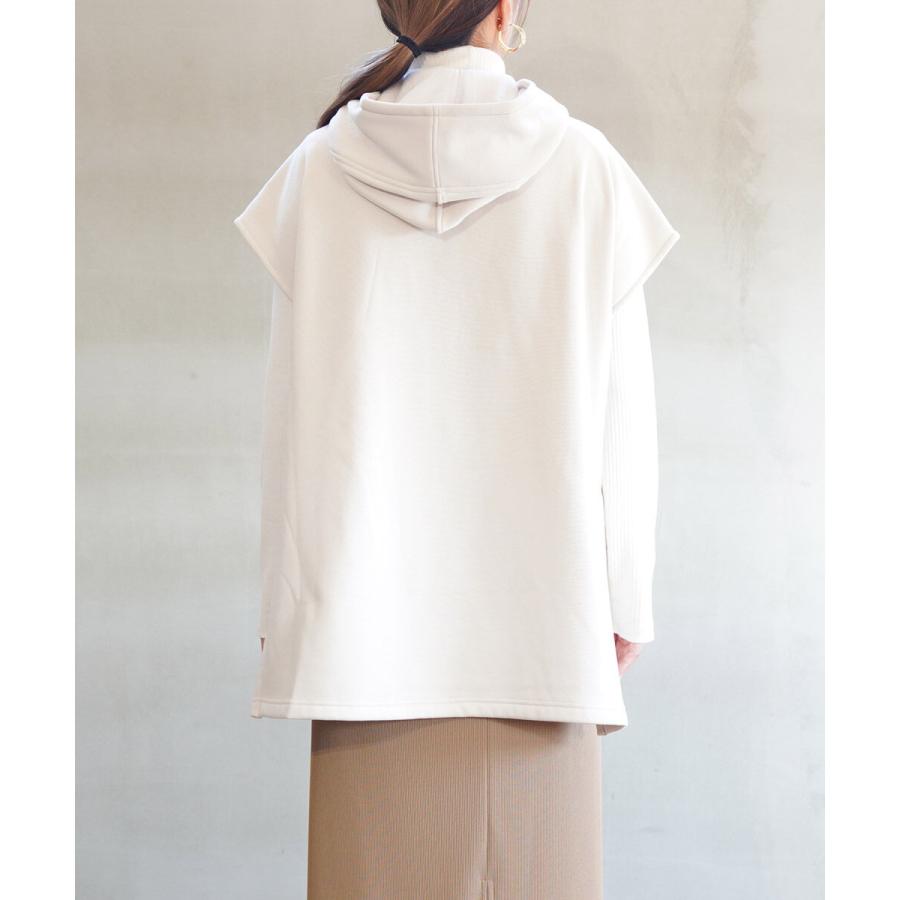 PUPULA（ププラ） ロングステープルボンバーヒート フーディベスト