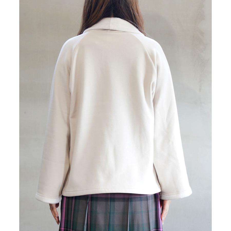 PUPULA（ププラ） ロングステープル ボンバーヒート ショールカラー