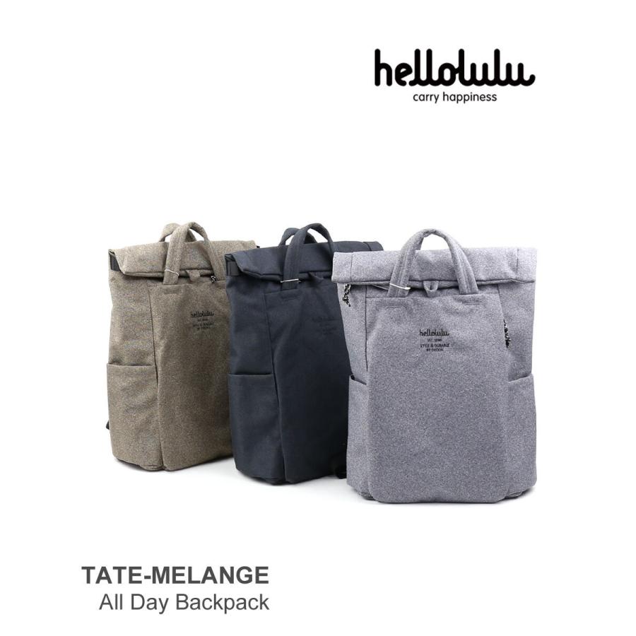 ハロルル バックパック デイパック リュック TATE-MELANGE テイトメランジ hellolulu レディース メンズ 国内正規品 : etre!par bleu comme bleu ...