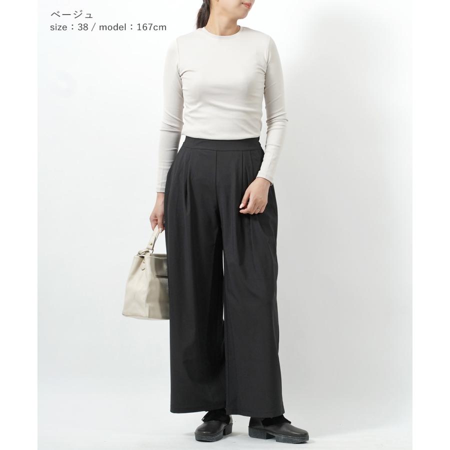 PUPULA（ププラ） カットソー デジタルリブ クルーネックカットソー