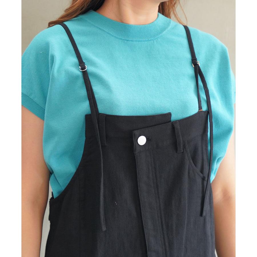 ユイティーム コットンストレッチサロペットスカート huitieme nid 623759 国内正規品 2025春夏新作 送料無料 ユイティーム コットンストレッチサロペットスカート huitieme nid