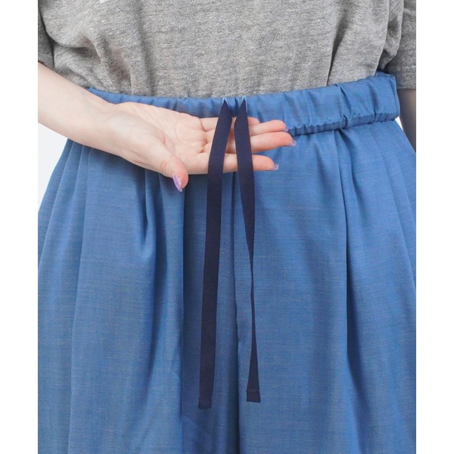 ナル シャンブレーツイルタックワイドパンツ naru 2025春夏新作