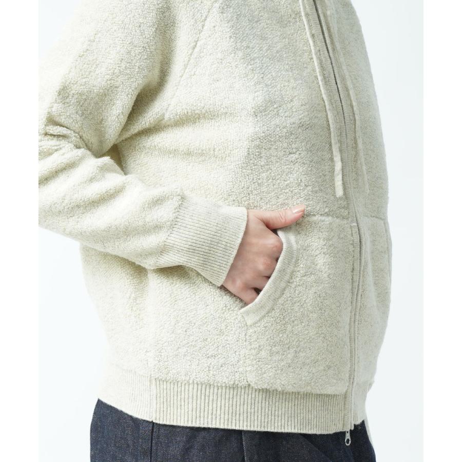 NATURAL LAUNDRY（ナチュラルランドリー） ループニット ジップアップ