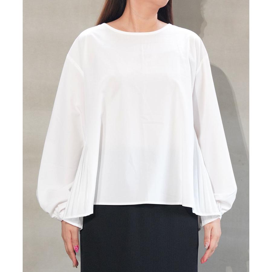 ユイティーム フェザー+プリーツブラウス huitieme nid 2025秋冬新作