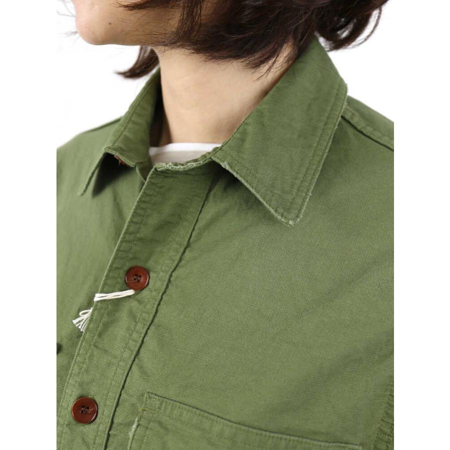 chimala(チマラ)コットン 長袖 ミリタリー シャツ “30’S STYLE DENIM BOYSCOUT SHIRT”・CS21 ...