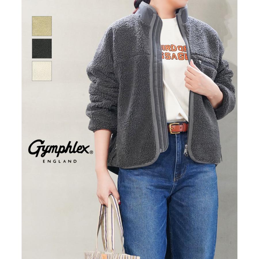 GYMPHLEX（ジムフレックス） コージーライトボアブルゾン Gymphlex