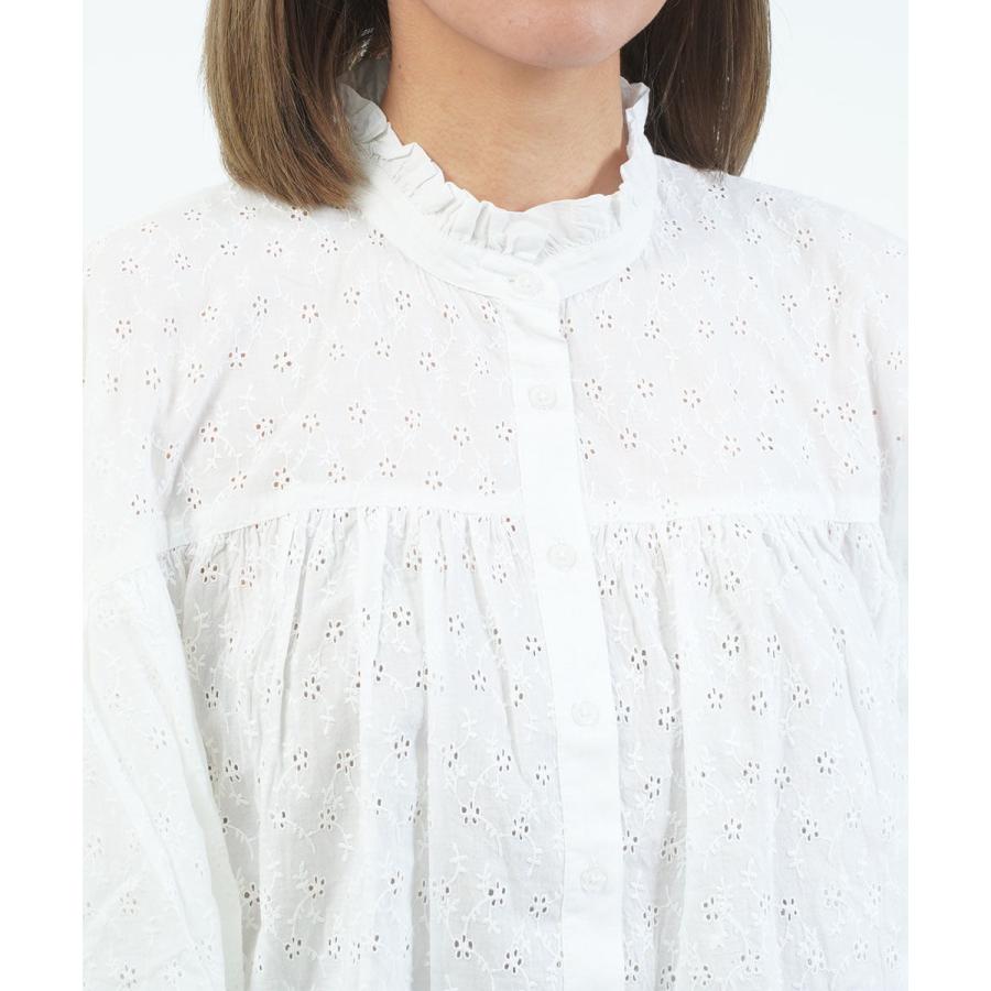 ソイル ALL HEMLA FRILL FRENCH/SL SHIRT SOIL NSL25071 国内正規品 2025春夏新作 送料無料 SOIL（ソイル） ALL HEMLA FRILL FRENCH/SL SHIRT SOIL レディース