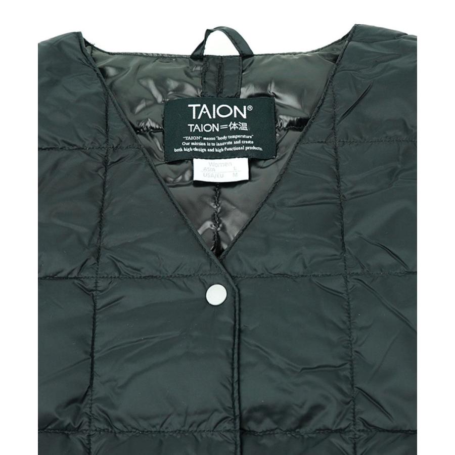 TAION タイオン ベーシック Vネック ボタン ロングダウンジャケット レディース 国内正規品 : etre!par bleu comme bleu - 通販 - Yahoo!ショッピング
