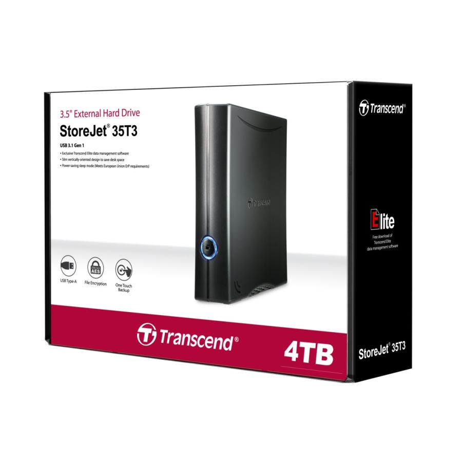 外付HDD トランセンド TS4TSJ35T3 [4TB USB3.0/2.0 外付けHDD StoreJet 35T3] :1068454 ...