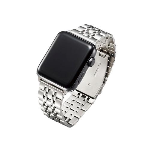 ELECOM AppleWatch ステンレスバンド エレコム AW-44BDSS7SV [Apple Watch 44/42mm/ステンレス ...