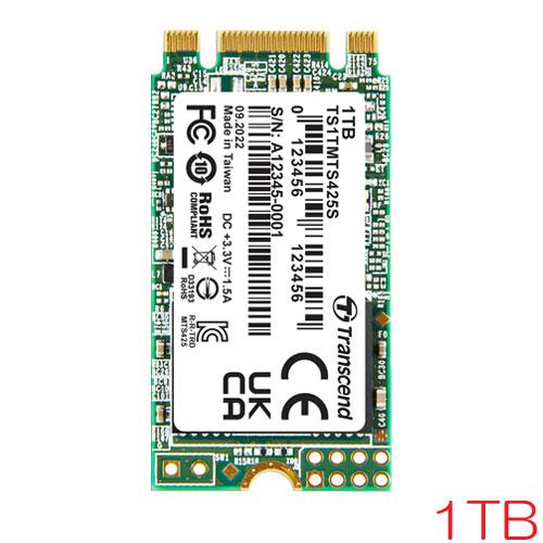 Transcend SSD トランセンド TS1TMTS425S [1TB MTS425S M.2 Type 2242 SATA-III 3D ...