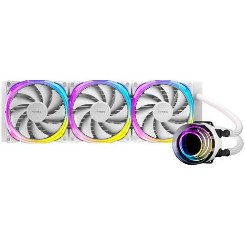 Antec CPUクーラー ANTEC Vortex 360 ARGB White [360mmサイズラジエータ採用オールインワン水冷CPU ...