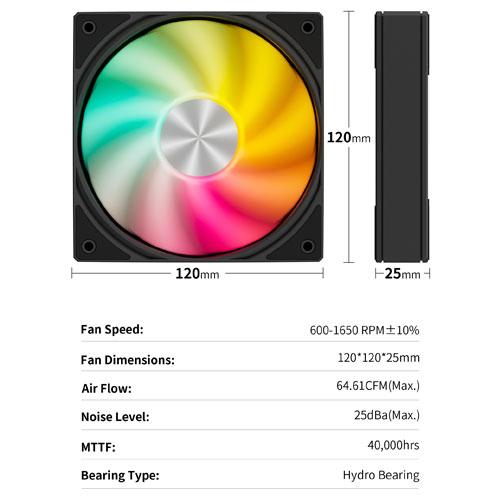 PC冷却ファン upHere U3KC1 [120mmケースファン U3 ARGB ブラック] : イートレンドヤフー店 - 通販 ...