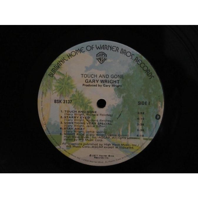【中古レコード】 Gary WRIGHT / Touch And Gone : ユークリッド Yahoo!店 - 通販 - Yahoo!ショッピング