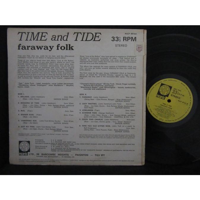 【中古レコード】 FARAWAY FOLK / TIME AND TIDE : ユークリッド Yahoo!店 - 通販 - Yahoo!ショッピング