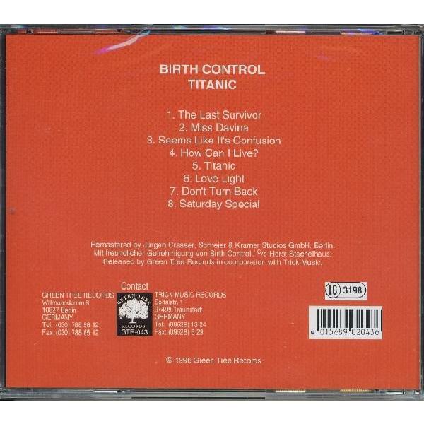 【新品CD】 BIRTH CONTROL / Titanic : 3797 : ユークリッド Yahoo!店 - 通販 - Yahoo!ショッピング