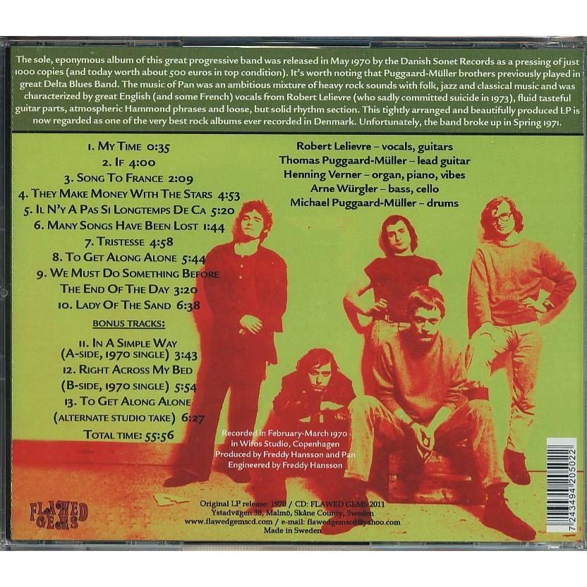 【新品CD】 PAN / Pan : ユークリッド Yahoo!店 - 通販 - Yahoo!ショッピング