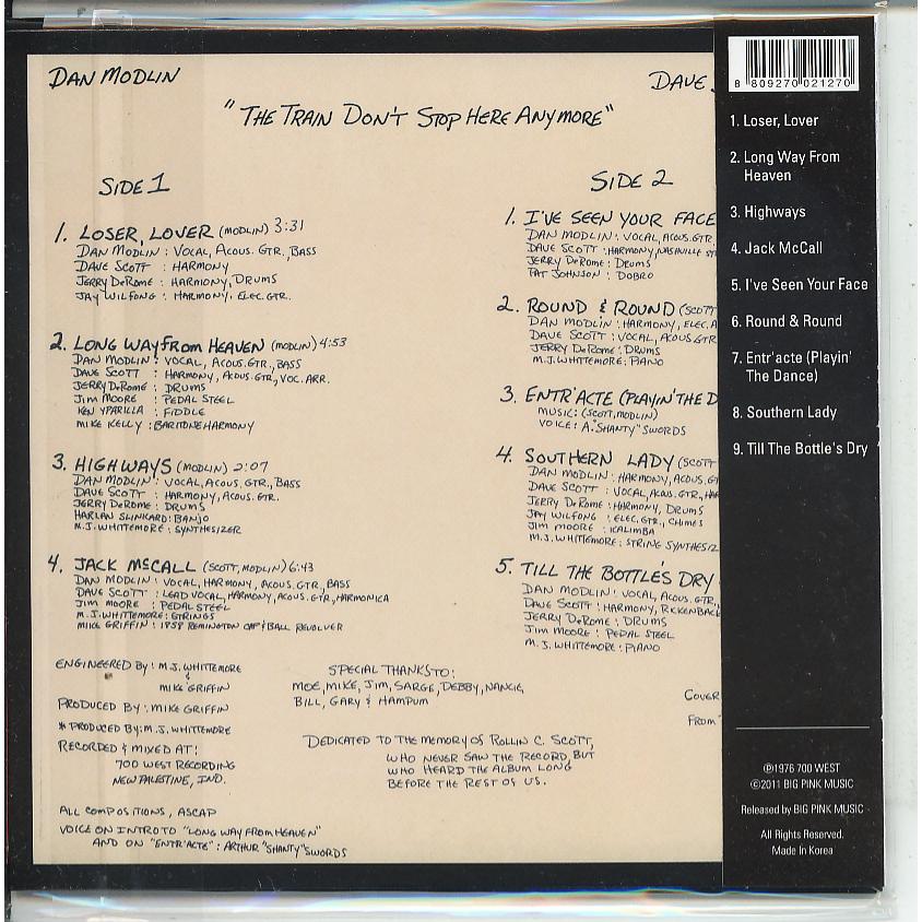 【新品CD】 DAN MODLIN/DAVE SCOTT / TRAIN DON'T STOP HERE ANYMORE : ユークリッド ...
