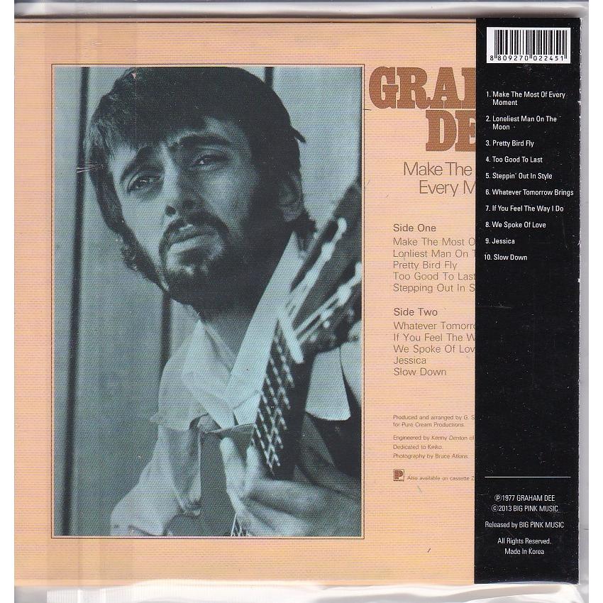 【新品CD】 Graham Dee / Make The Most Of Every Moment : ユークリッド Yahoo!店 - 通販 ...