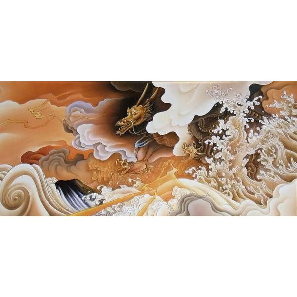 漆絵 橋本雅邦の名作_龍虎図 NH29 : 絵画制作専門ユーラシア 漆絵 橋本雅邦の名作_龍虎図 NH29 : 絵画制作専門ユーラシア