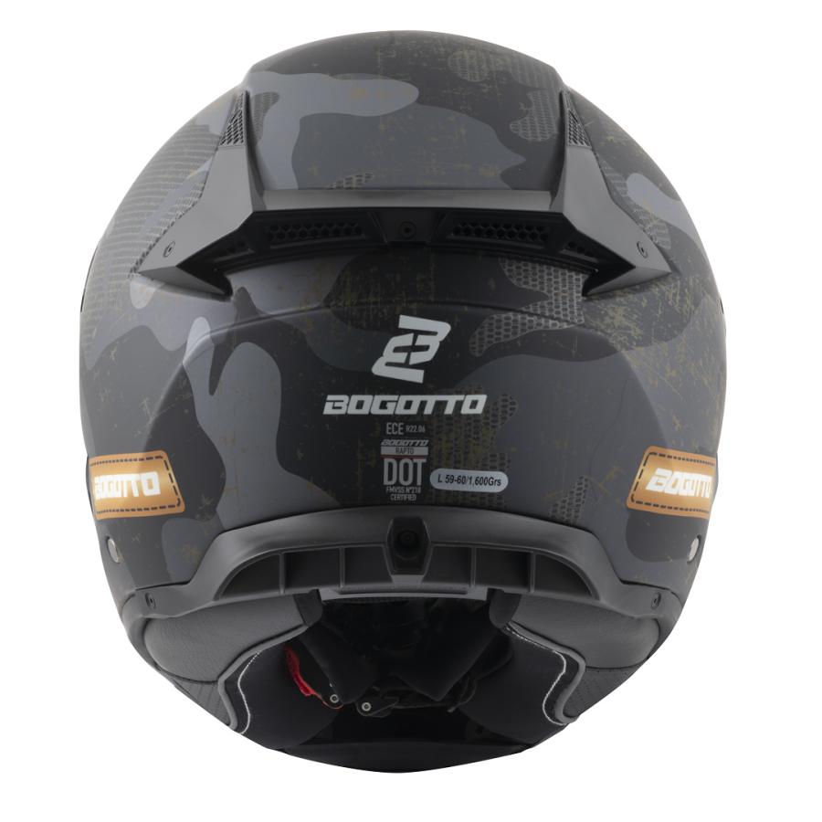 Bogotto ボゴット Rapto Camo ヘルメット / ブラックマット・グレー : ユーロライダー - 通販 - Yahoo!ショッピング