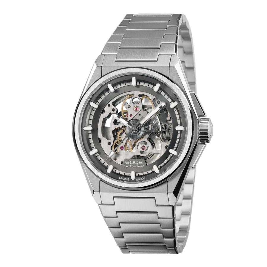 エポス スポーティブ 3505SKGYWHM 腕時計 メンズ 自動巻 epos SPORTIVE スケルトン メタルブレス : ユーロスター - 通販 - Yahoo!ショッピング