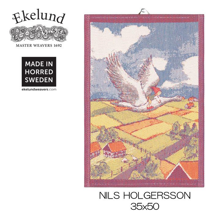 エーケルンド Ekelund NILS HOLGERSSON 35×50cm キッチンタオル タペストリー 北欧 オーガニックコットン ニルスのふしぎな旅 #00409 : ユーロキッチン ...