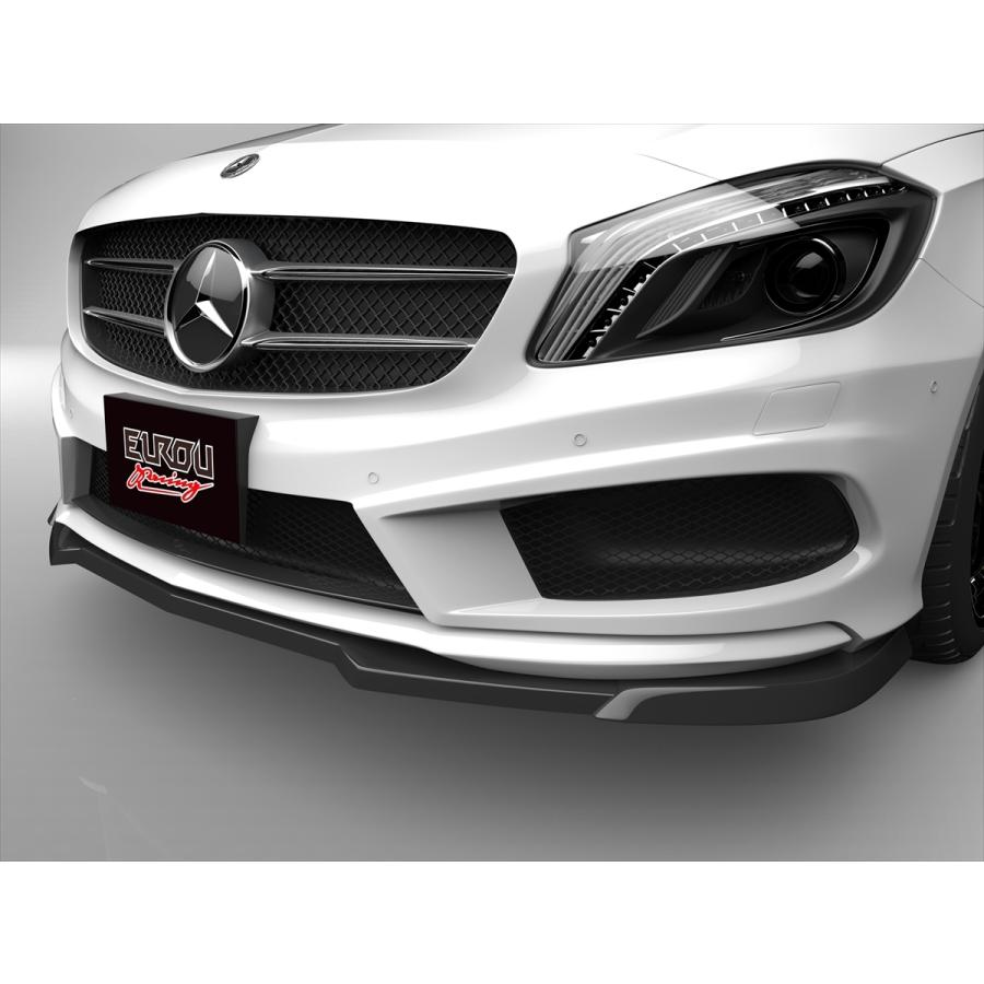 メルセデスベンツ Aクラス W176 AMGスポーツ 176042 176044 176046 前期 フロントアンダースポイラー サイド ...