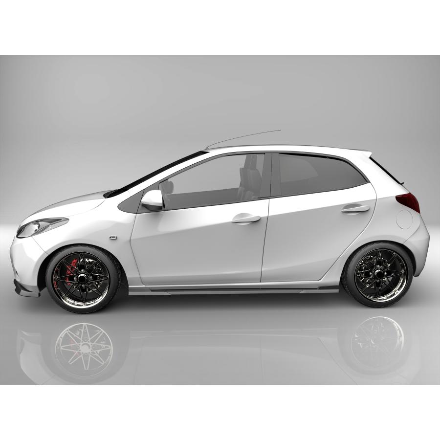 デミオ DE3FS DE3AS DE5FS 前期 フロントアンダースポイラー サイドステップ 2点キット エアロパーツ : EUROU ...