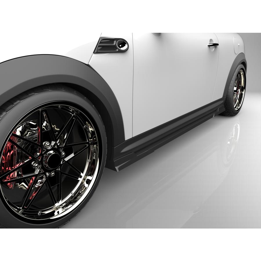 MINI クーパー R56 MF16 SU16 フロントアンダースポイラー サイドステップ 2点キット エアロパーツ : EUROU - 通販 ...