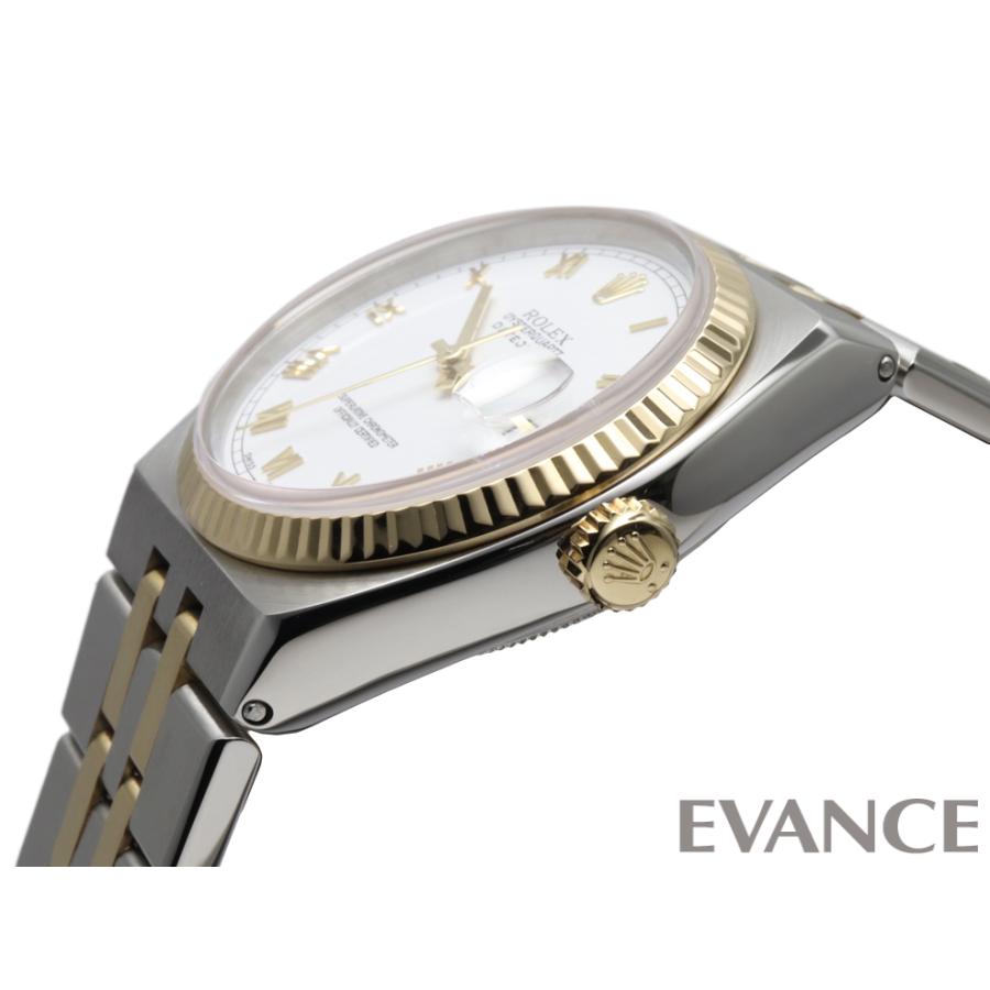 【中古】 ロレックス オイスタークォーツ デイトジャスト 17013 ホワイト 91番台 メンズ ROLEX : 01100002 ...