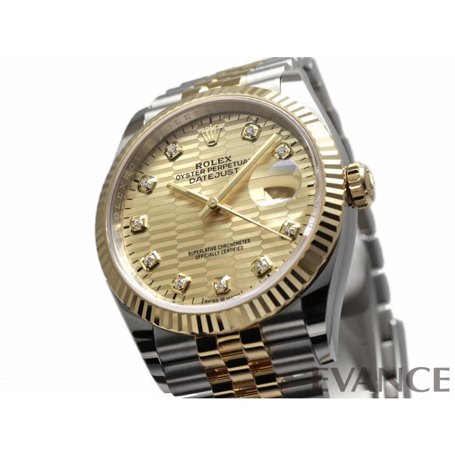 【新品】 ロレックス デイトジャスト 36 126233G ゴールデン フルーテッドモチーフ メンズ ROLEX :RX5134:エバンス ...