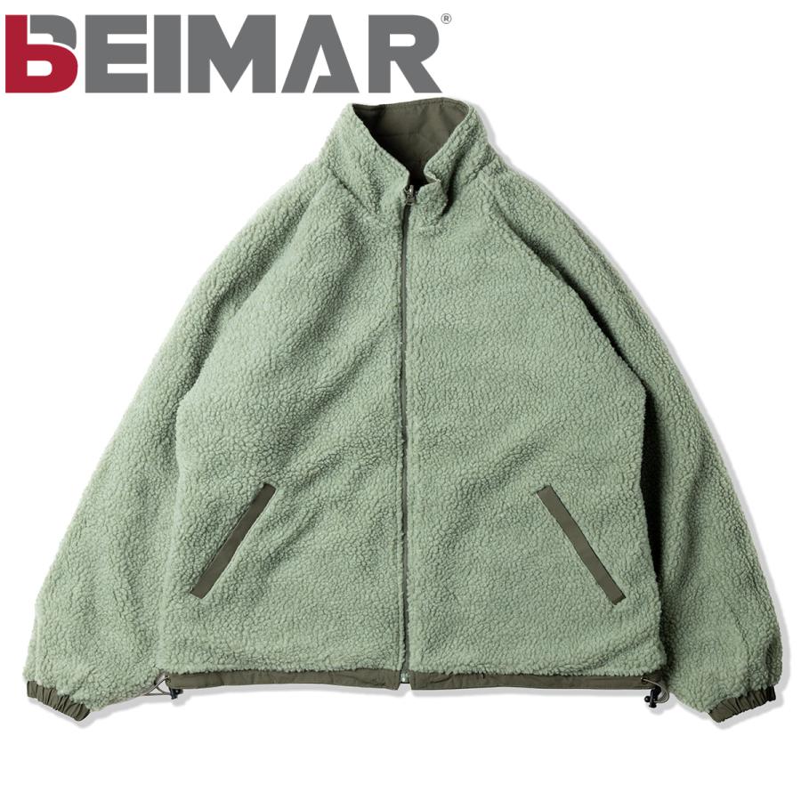 BEIMAR（ビーマー） リバーシブル ボア ジャケット 別注 ナイロン オリーブ フリース アメリカ ブランド WB103MR アウター ...