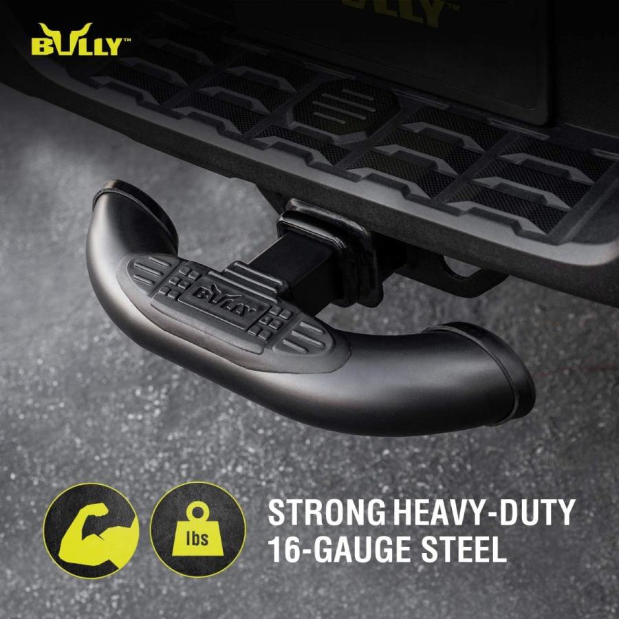Bully ヒッチステップ ヒッチカバー 2インチレシーバー対応 LEDなし ブラック/クローム : EventWristband - 通販 ...