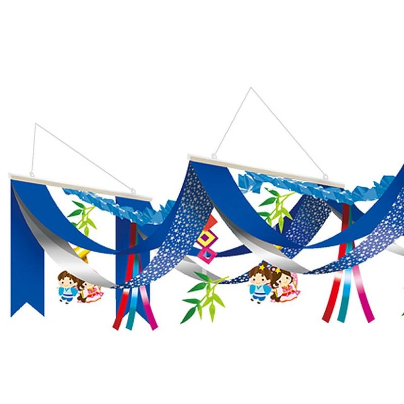 七夕装飾 七夕デラックスペナント L160cm / 七夕 装飾 飾り 店舗 ディスプレイ 天井 吊るす 夏 : 販促イベント屋 - 通販 - Yahoo!ショッピング